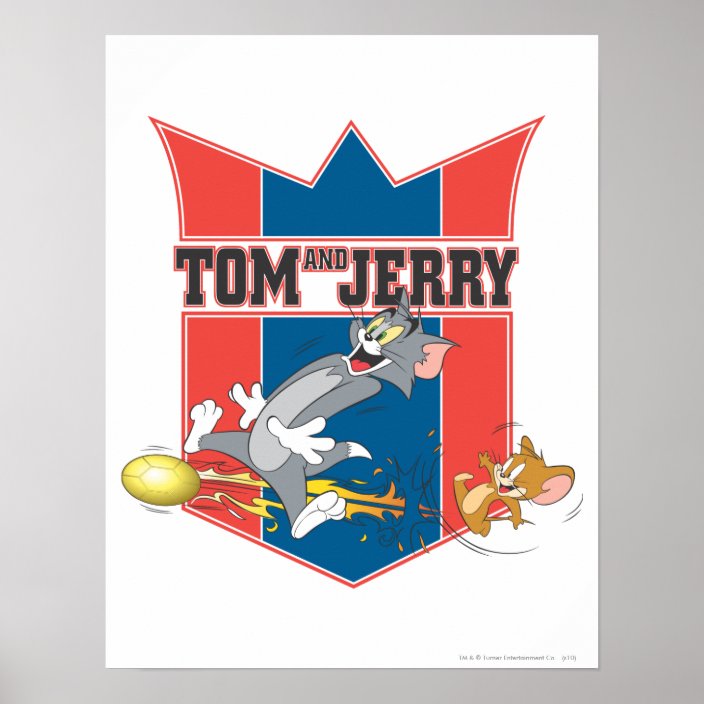 Tom and Jerry Soccer (Football) 7 Poster | Zazzle.com