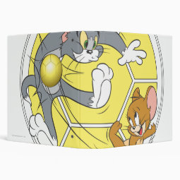 Tom and Jerry Soccer (Football) 8 3 Ring Binder | Zazzle