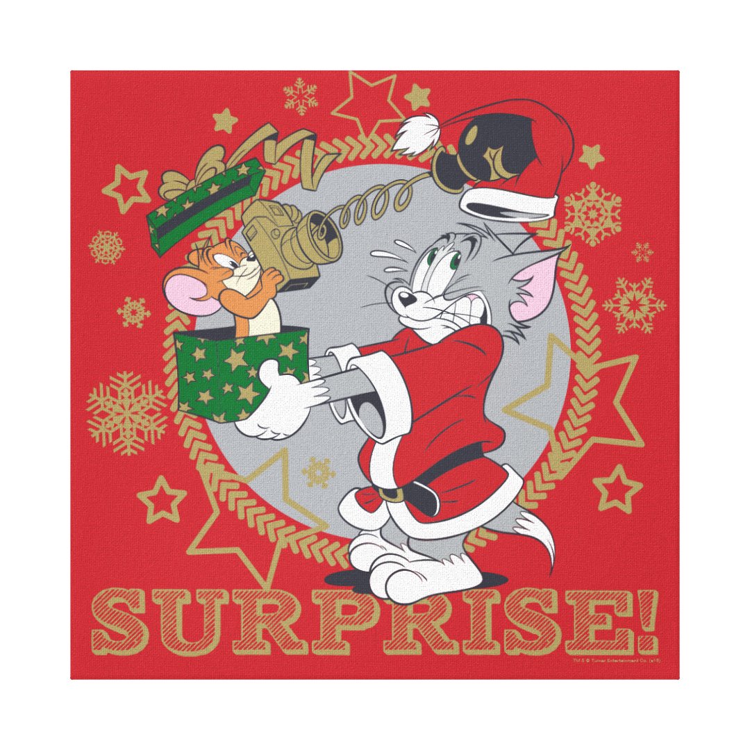 Tom and Jerry Surprise Gift Canvas Print | Zazzle