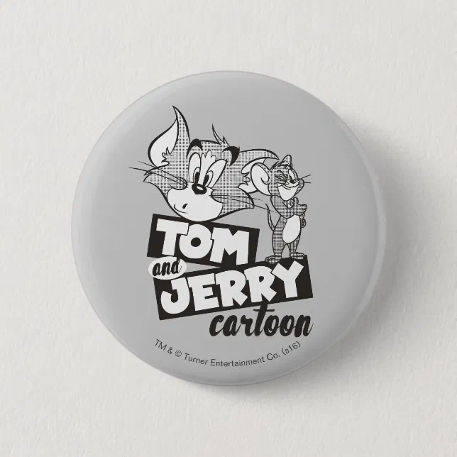 Tom And Jerry | Tom And Jerry Cartoon Button | Zazzle