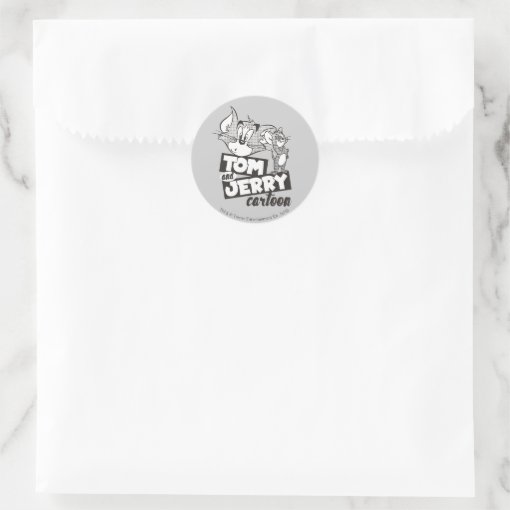 Tom And Jerry | Tom And Jerry Cartoon Classic Round Sticker | Zazzle