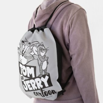 Tom And Jerry | Tom And Jerry Cartoon Drawstring Bag | Zazzle