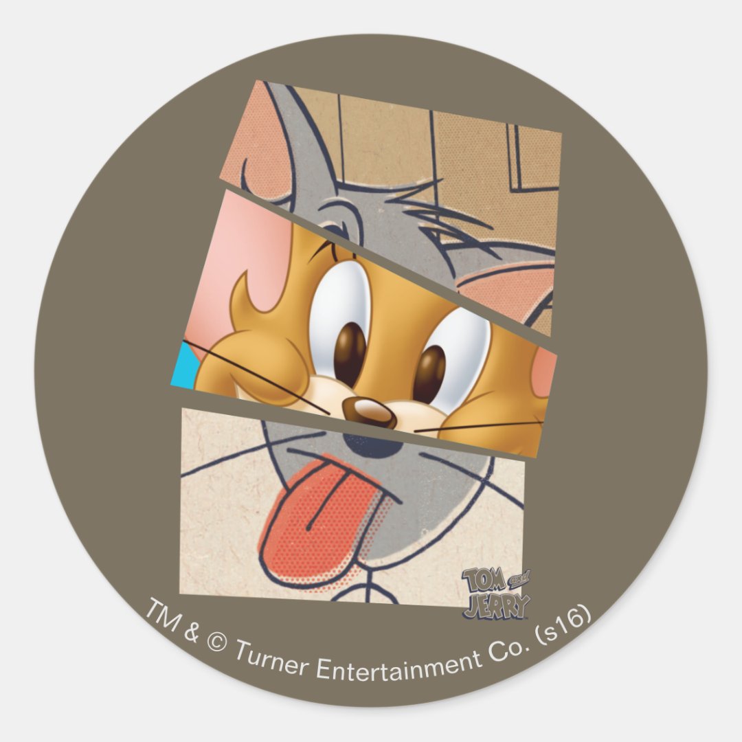 Tom And Jerry | Tom And Jerry Mashup Classic Round Sticker | Zazzle
