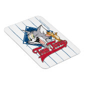 Tom And Jerry | Tom And Jerry On Baseball Diamond Magnet | Zazzle