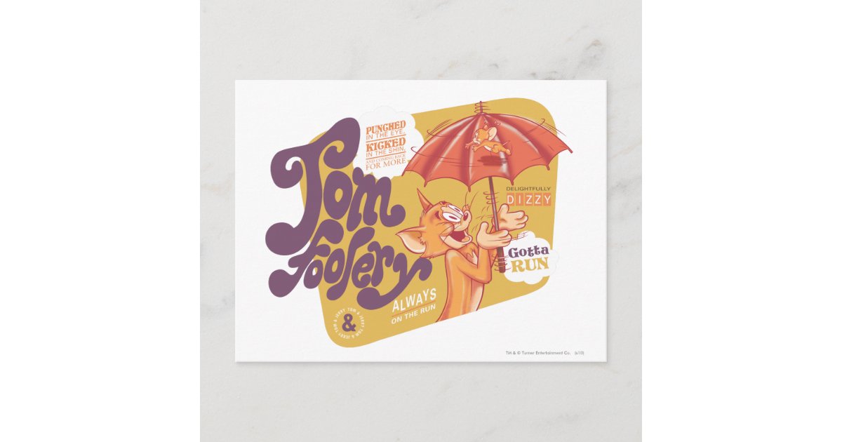 Tom and Jerry Tom Foolery Postcard | Zazzle