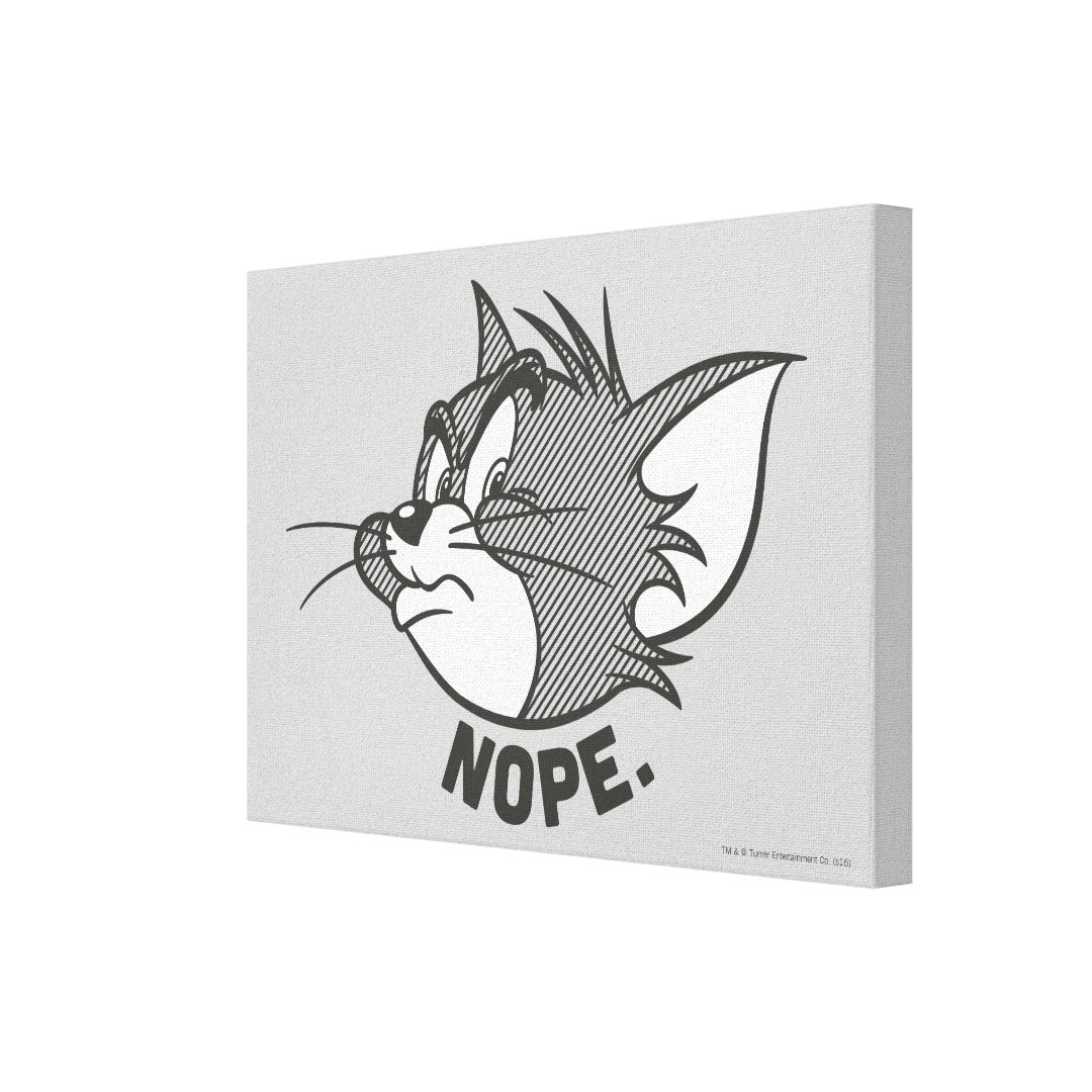 Tom And Jerry | Tom Says Nope Canvas Print | Zazzle