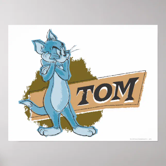 Tom Attitude Logo Poster | Zazzle