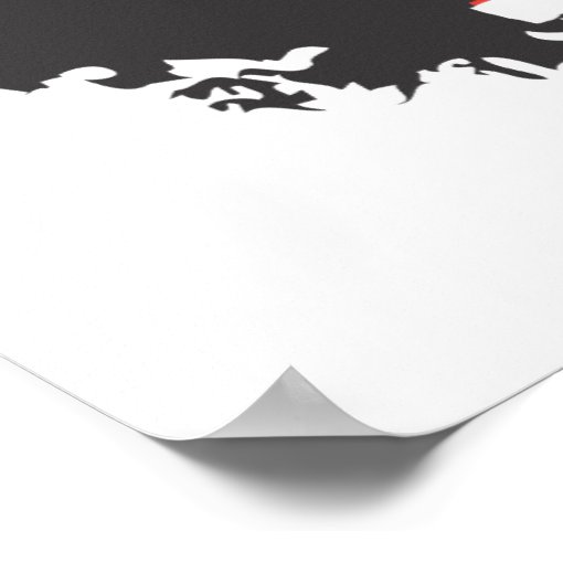 Tom Black and Red Logo Poster | Zazzle