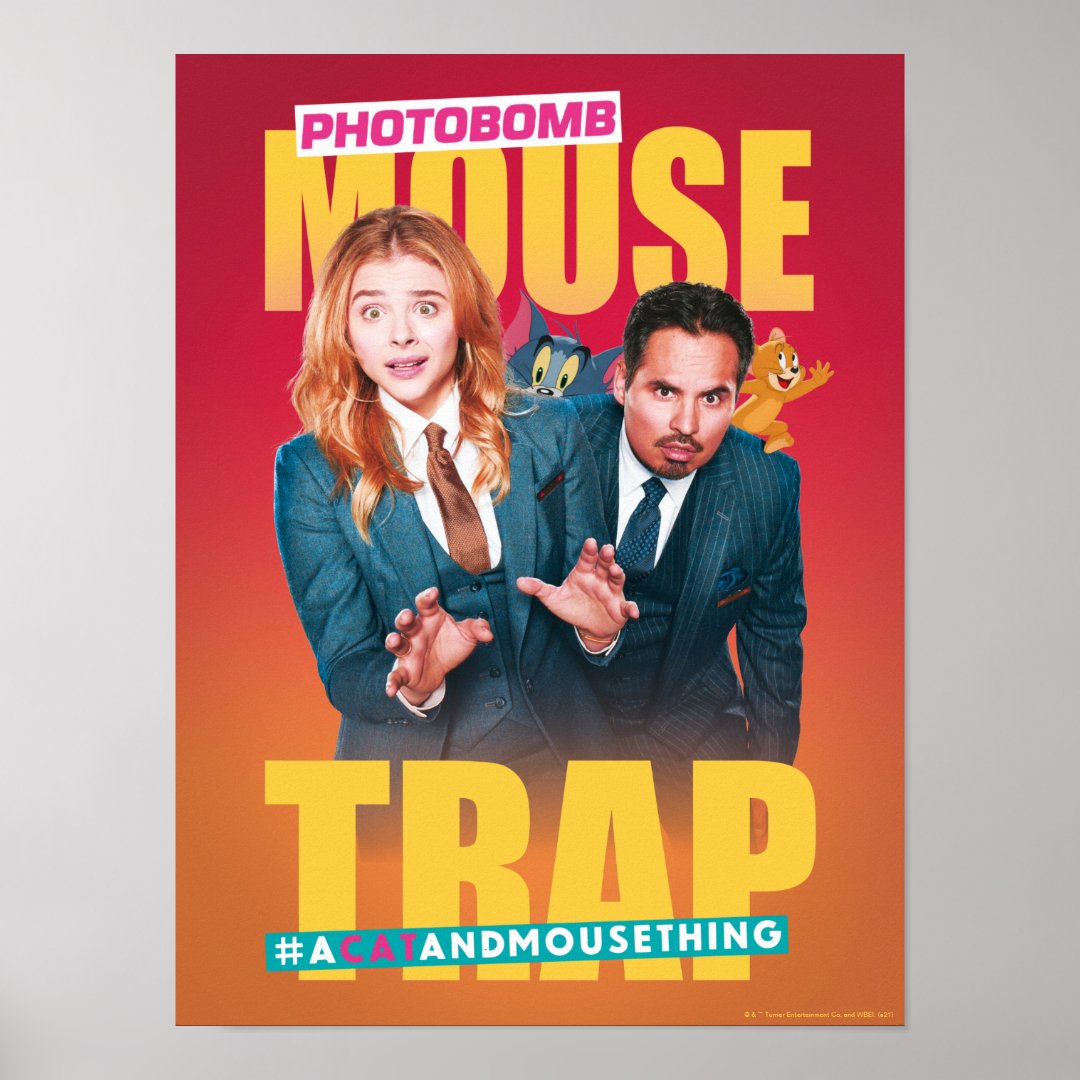 Tom & Jerry With Kayla and Terrance - Mouse Trap Poster | Zazzle