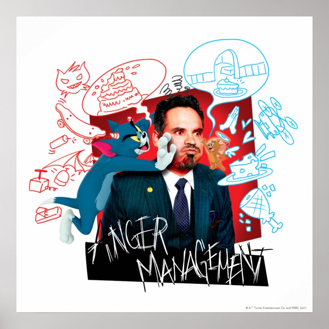 Tom & Jerry With Terrance - Anger Management Poster | Zazzle