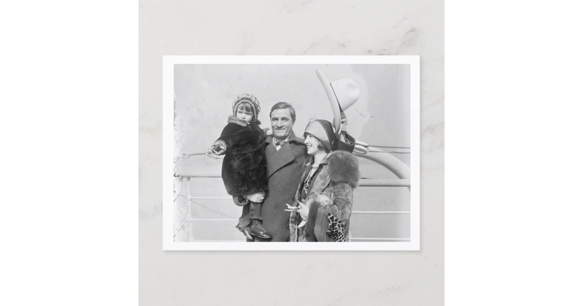 Tom Mix Family Postcard | Zazzle