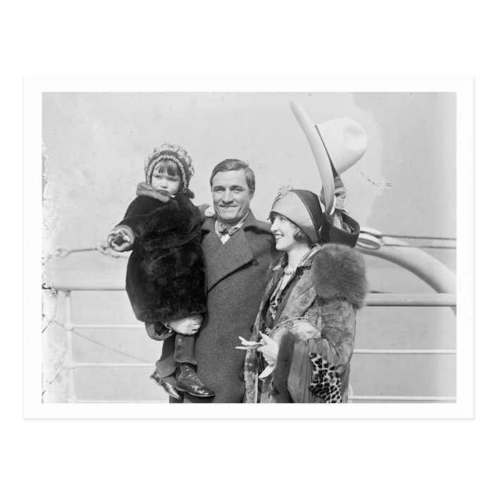 Tom Mix Family Postcard | Zazzle.com