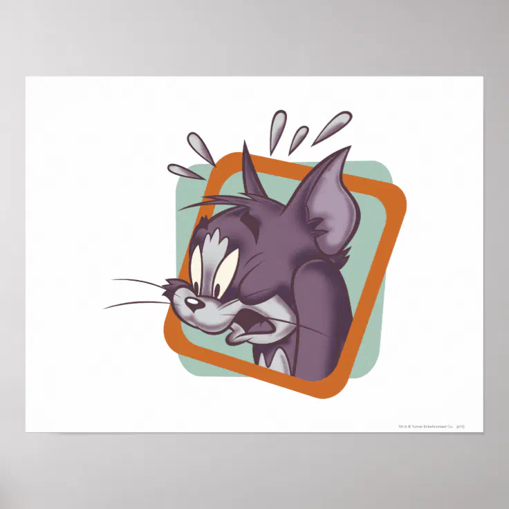 Tom Scaredy Cat Poster | Zazzle