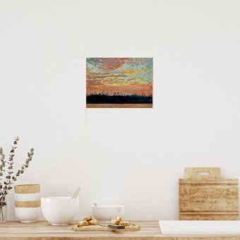 Tom Thomson - Sunset Sky Poster | Zazzle