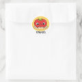 Toma-toes Funny Tomato With Toes Pun Classic Round Sticker | Zazzle