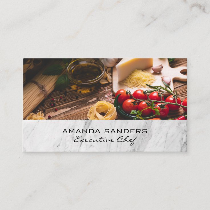 Tomato and Pasta Business Card | Zazzle