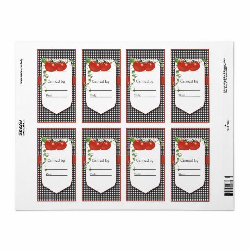 Tomato Canning Jar Labels | Zazzle