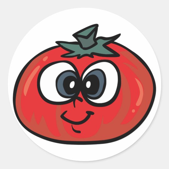 Tomato Face Stickers | Zazzle.com