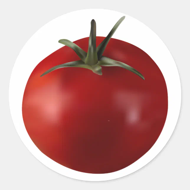 Tomato Fruit Vegetable Canning Classic Round Stick Sticker | Zazzle