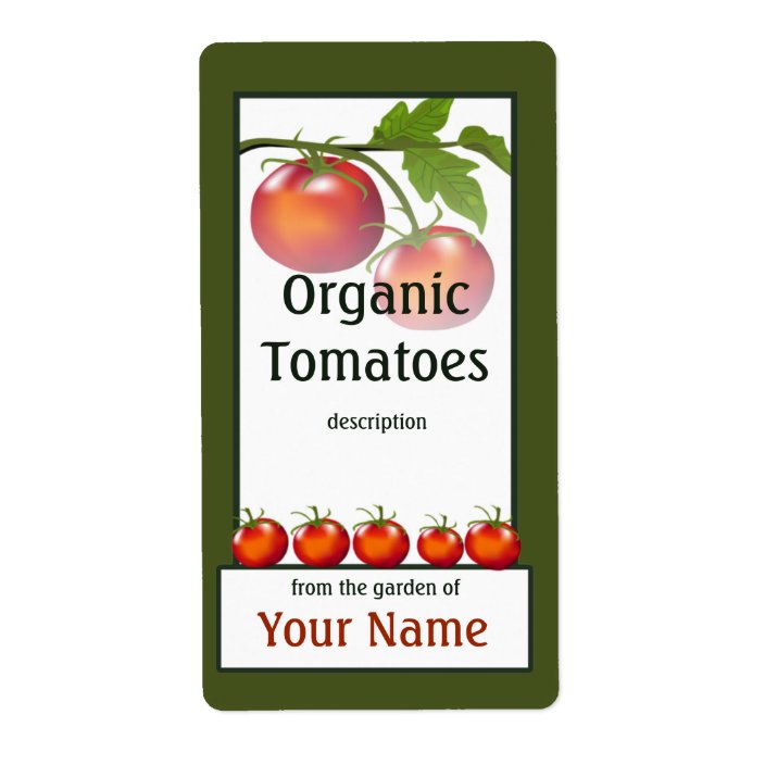 Tomato Gardener Label | Zazzle.com