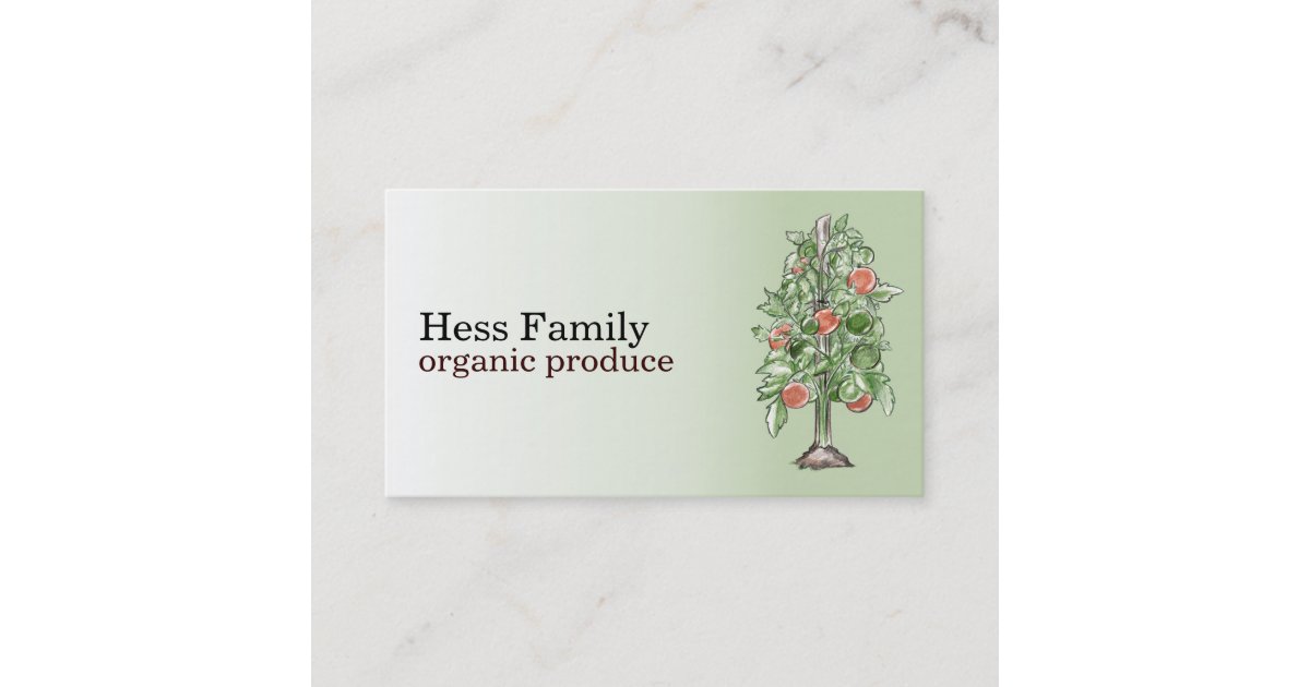 Tomato Plant Business Cards | Zazzle
