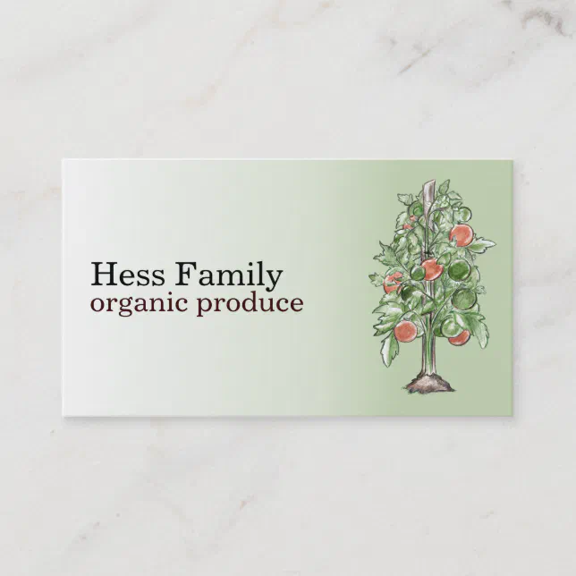 Tomato Plant Business Cards | Zazzle