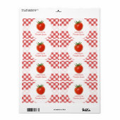 Tomato Sauce labels | Zazzle