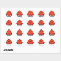 Tomatoad Funny Tomato Toad Pun Classic Round Sticker | Zazzle