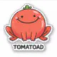 Tomatoad Funny Tomato Toad Pun Sticker | Zazzle