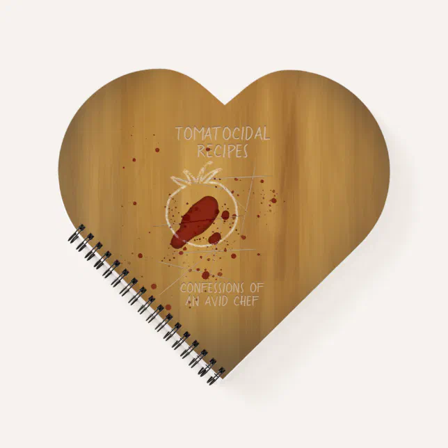 Tomatocide Chalk Outline Blood Spatter Crime Scene Notebook | Zazzle