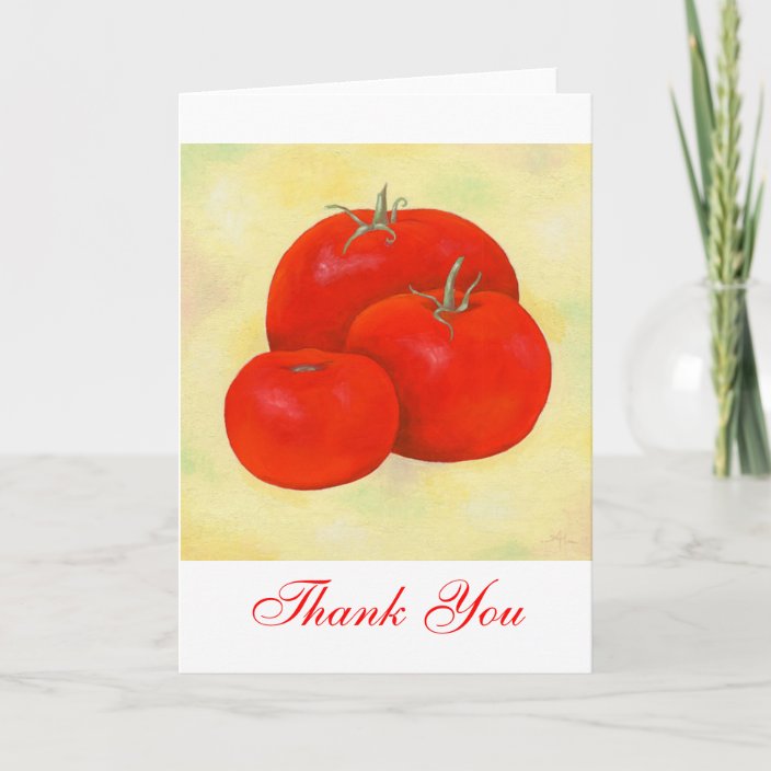 Tomatoes Thank You notecard | Zazzle.com