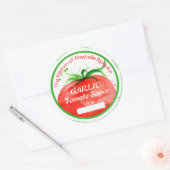 Tomatoes tomato sauce salsa home canning classic round sticker | Zazzle