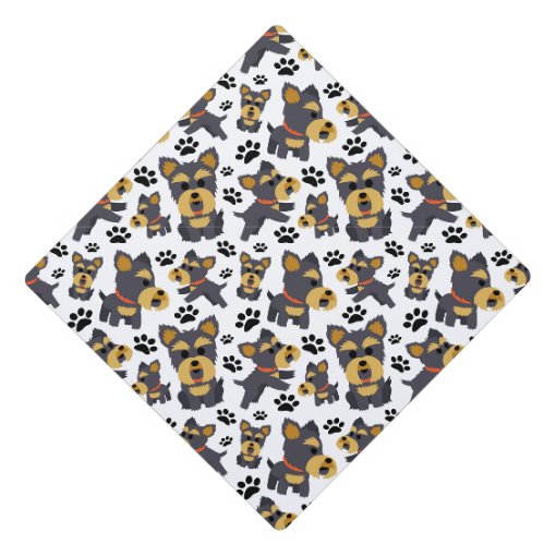 Tomboy Toy Yorkie Yorkshire Terrier Pet Puppy Dog Graduation Cap Topper ...