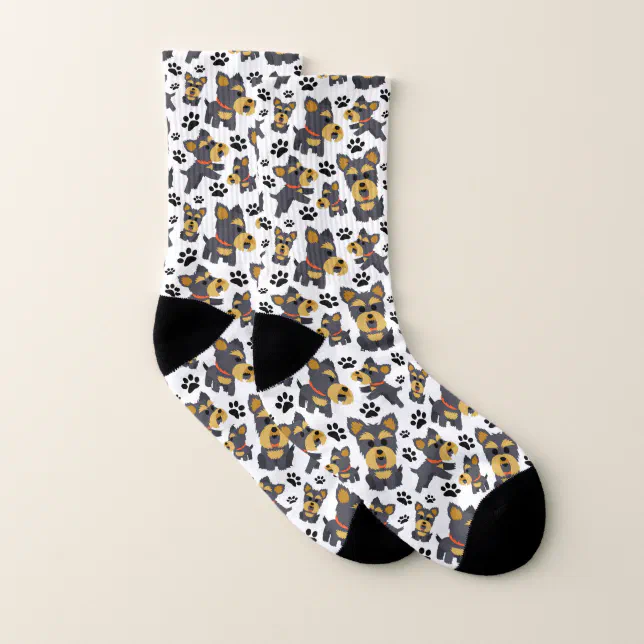 Tomboy Toy Yorkie Yorkshire Terrier Pet Puppy Dog Socks | Zazzle