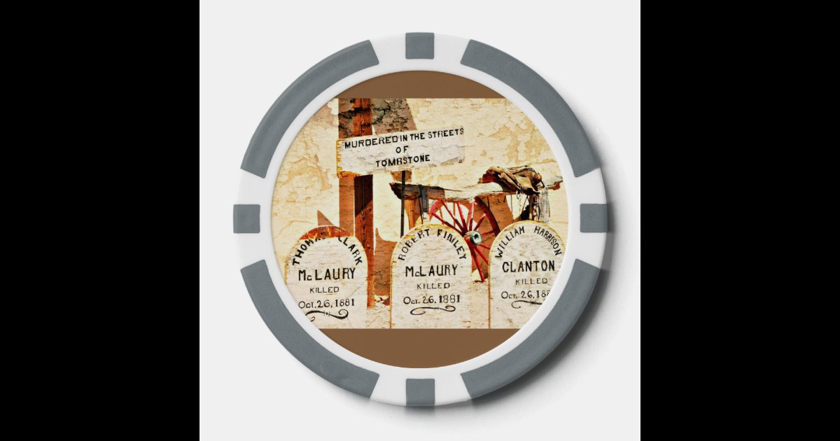"Tombstone" Clay Poker Chips | Zazzle
