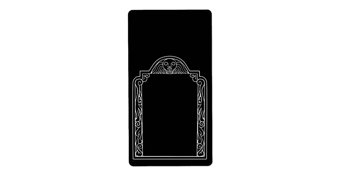 Tombstone Label | Zazzle