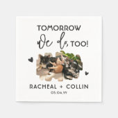 Tomorrow We Do Too Pet Photo Rehearsal Dinner Napkins | Zazzle