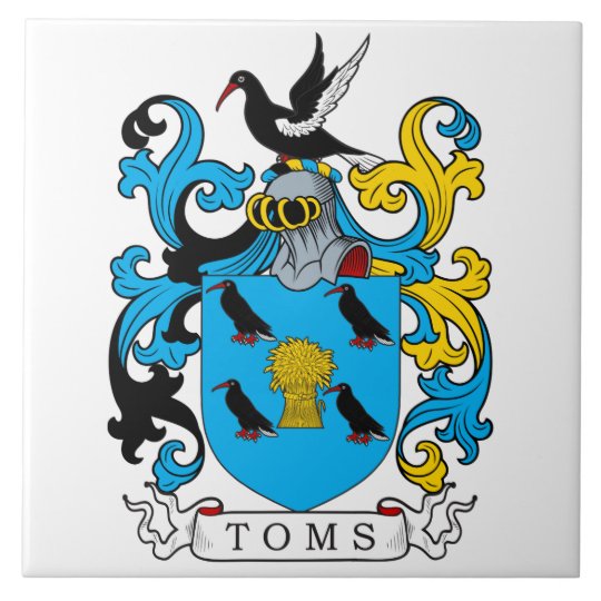 Toms Family Crest Ceramic Tile | Zazzle.com
