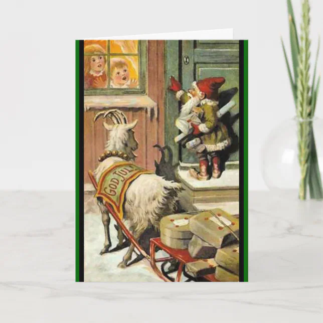 Tomte Nisse, aka Santa Clause Holiday Card | Zazzle