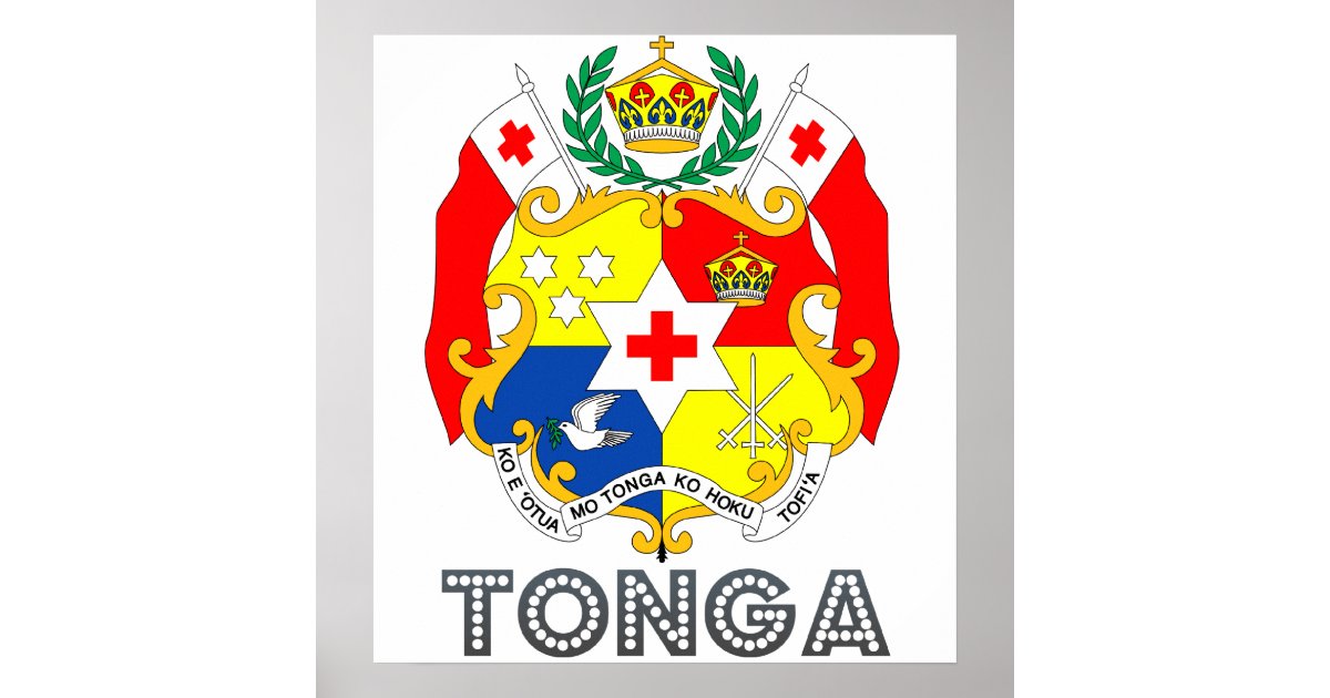 Tonga Coat of Arms Poster | Zazzle