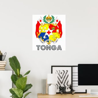 Tonga Coat of Arms Poster | Zazzle