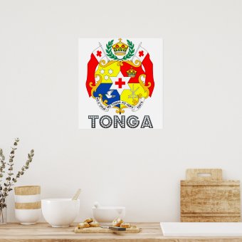Tonga Coat of Arms Poster | Zazzle