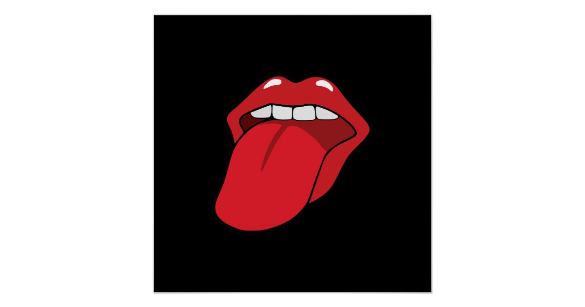 Tongue Out Poster | Zazzle