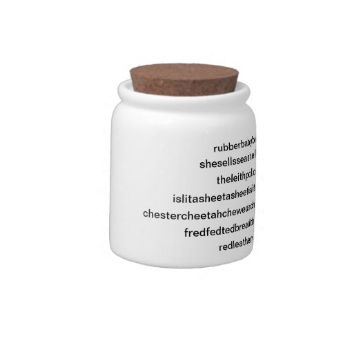 Tongue Twisters for Actors Candy Jar | Zazzle