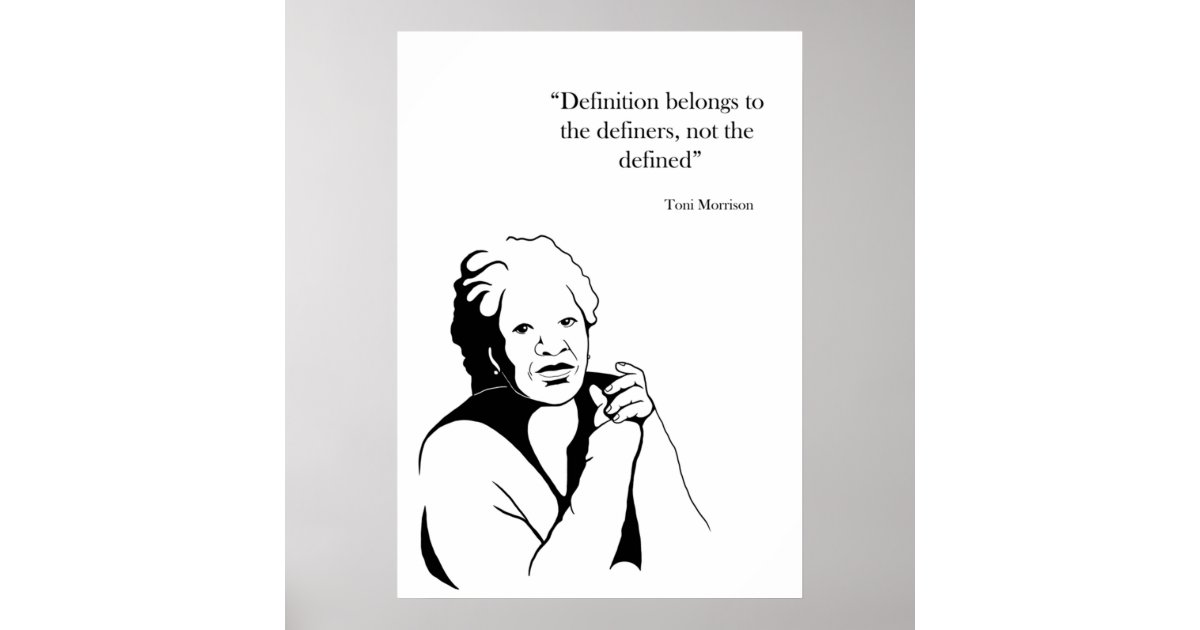 Toni Morrison Poster | Zazzle
