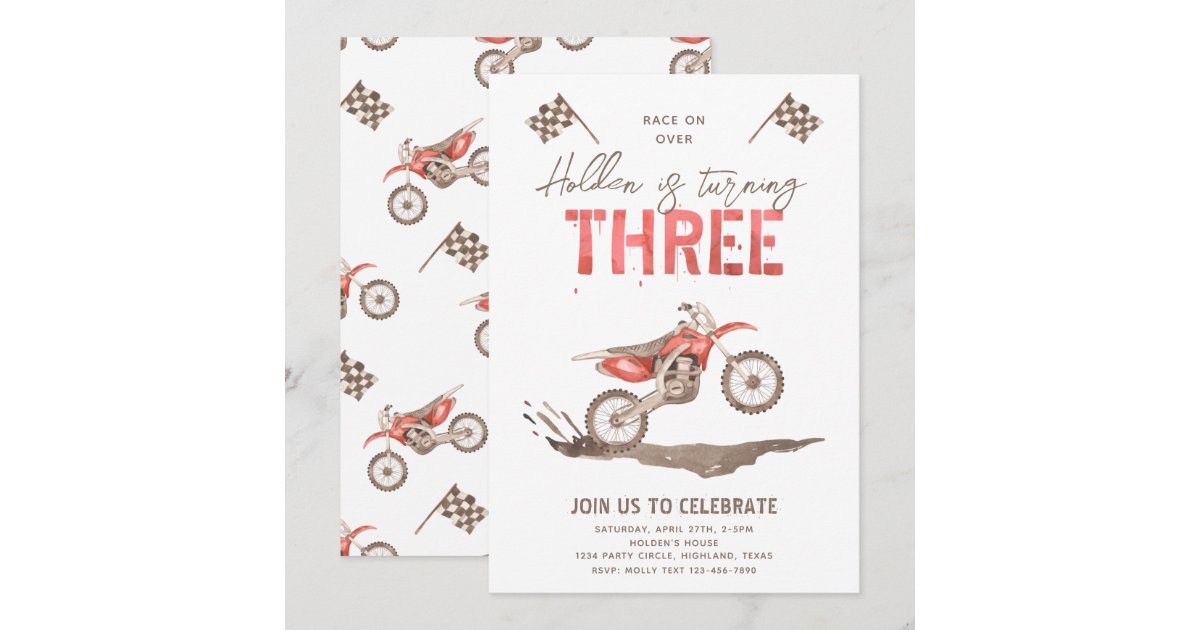 Too Fast Birthday Invitation | 3rd Birthday | Zazzle