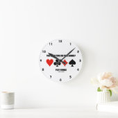 Too Much Time On Your Hands? Play Bridge Round Clock | Zazzle