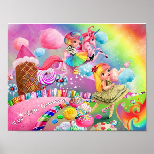 Too Too Yummy Poster | Zazzle.com