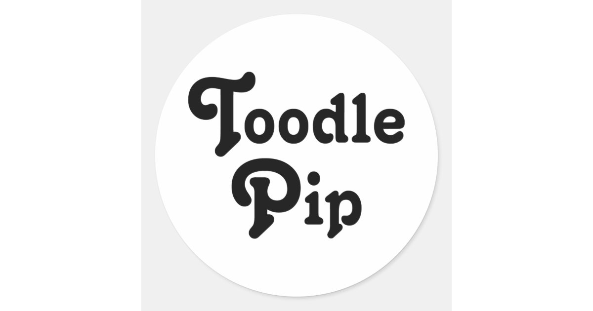 Toodle Pip Classic Round Sticker | Zazzle