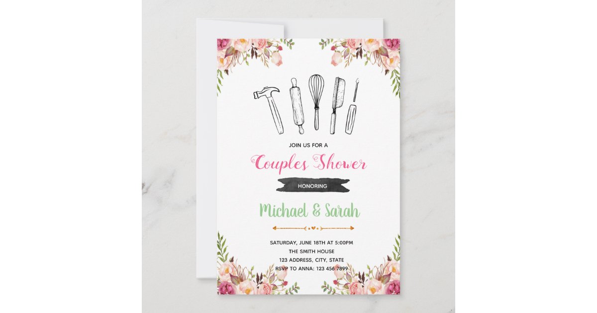 tool and gadget shower party invitation | Zazzle